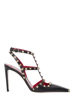 Valentino Garavani Patentleather Pointedtoe Highheels - Black