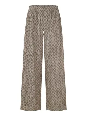 Gucci Monogram Print Trousers - No