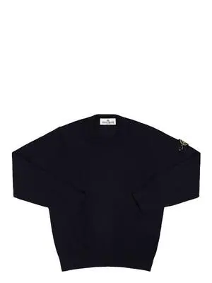 Stone Island Wool Knit Sweater - Black