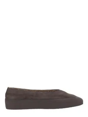 Le Monde Beryl Shearling Lined Flat Shoes - Brown