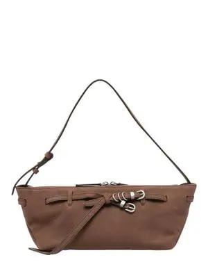 MARGESHERWOOD Lace-up Detail Shoulder Bag - Brown