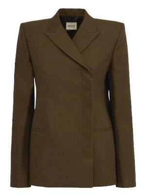 Khaite Cropped Blazer - Green