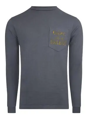 GALLERY DEPT. Pocket Graphicprint Longsleeve Tshirt - Gray