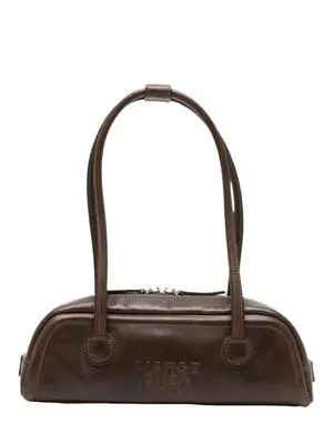 MARGESHERWOOD Zippered Shoulder Bag - Brown