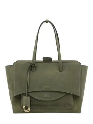 HIDESINS Hidesins Flap Front Large Tote Bag Green