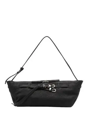 MARGESHERWOOD Lace-up Detail Shoulder Bag - Black