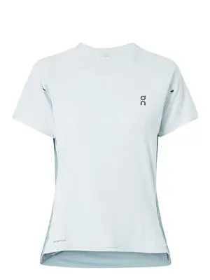 On On Running Breathable Performance Short Sleeve Sports T-Shirt White