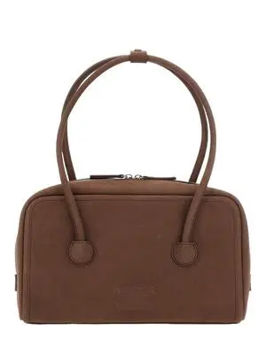 MARGESHERWOOD Structured Leather Shoulder Bag - Brown