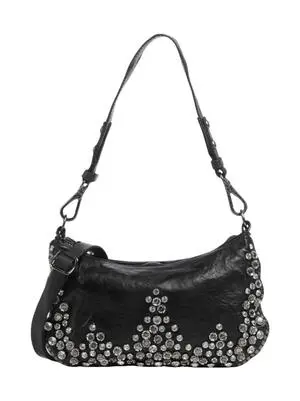 CAMPOMAGGI Zippered Shoulder Bag - Black