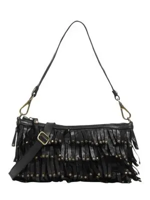 CAMPOMAGGI Campomaggi Tasseled Shoulder Bag Black