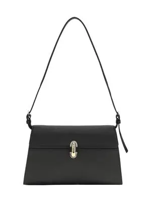 Savette Symmetry Foldover Top Shoulder Bag - Black