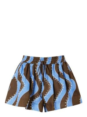 ALEMAIS Colorful Striped Shorts - Green