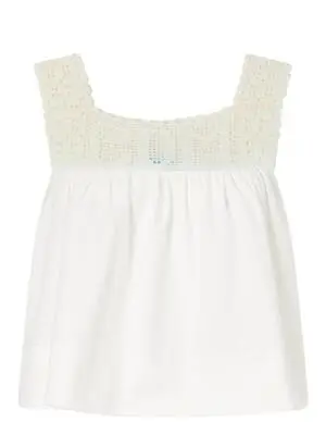 Calle Del Mar Minimalist Sleeveless Top - No