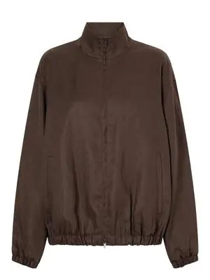 SSSTEIN Minimalist Linen Jacket - Brown