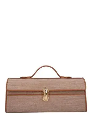 Savette Top Handle Clutch Bag - Brown