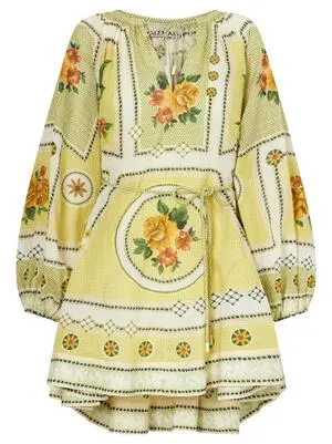 ALEMAIS Floral Print Mini Dress - No