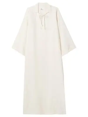 Lisa Marie Fernandez Beige Midi Dress - White