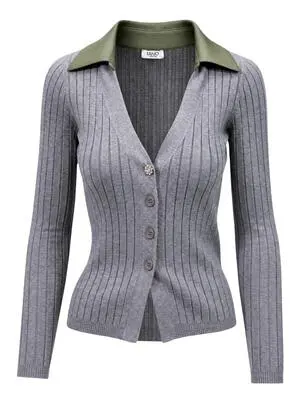 Liu Jo Button-front Cardigan - Grey