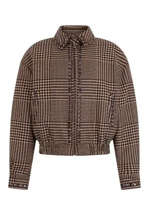 GIUSEPPE DI MORABITO Giuseppe Di Morabito Houndstooth Zip Short Jacket