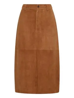 Marella Slit-detail Skirt Brown