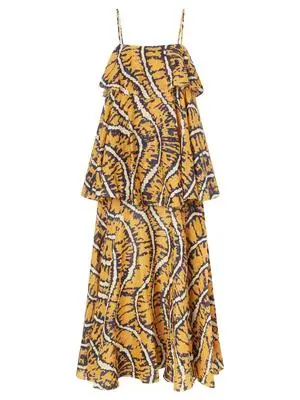 ALEMAIS Alemais Printed Ramie Maxi Dress No