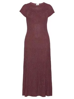 Marella Ribbed Knit Dress - Red