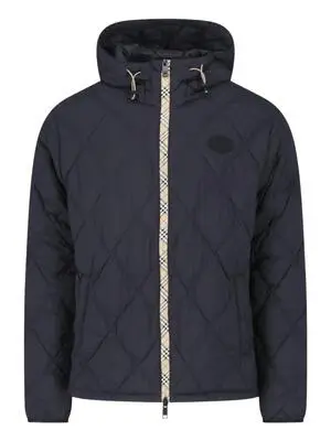 Burberry BURBERRY Quilted Hooded Jacket Black