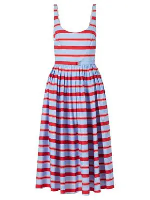 EMILIA WICKSTEAD Striped Midi Dress - No