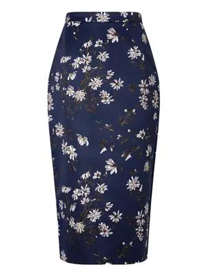 EMILIA WICKSTEAD EMILIA WICKSTEAD High-Waisted Floral Midi Dress