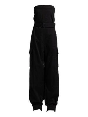 Saint Laurent Denim Sleeveless Jumpsuit - Black