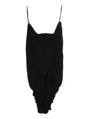 Saint Laurent Pleated Design Vest - Black