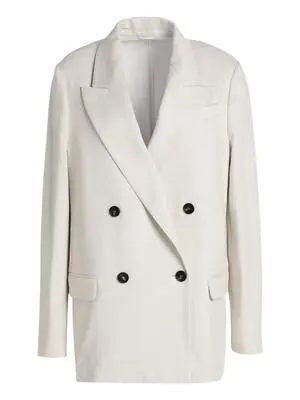 Brunello Cucinelli Double-breasted Blazer - White