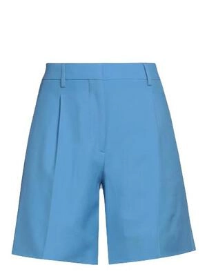 Burberry High Waist Shorts - Blue
