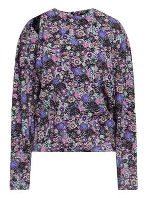 Isabel Marant Étoile Floral-print Crepe Top - Black