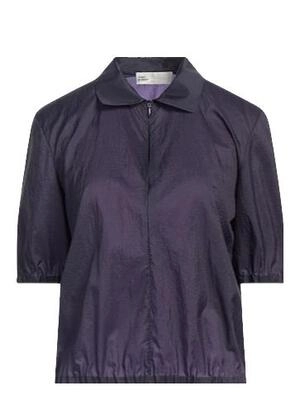 Tory Burch Tory Burch Collared Short Sleeve Blouse Black