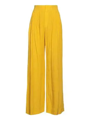 Chloé Plain Colour Wide-leg Trousers - Yellow