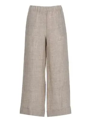D.exterior Cropped Wide-leg Pants - Nude