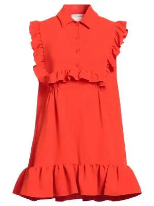 Sportmax Sleeveless Shirt Dress - Orange