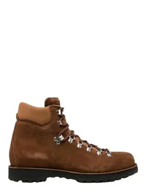 Diemme Suede Lace-up Ankle Boots - Brown