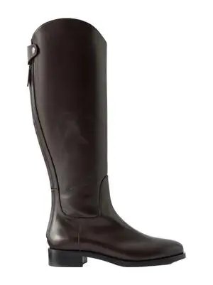 AeydĒ Roundtoe Leather Shoes - Black