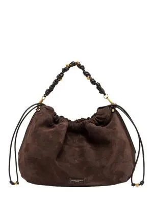 GIANNI CHIARINI Gianni Chiarini Morgana Knotted Handle Shoulder Bag Brown