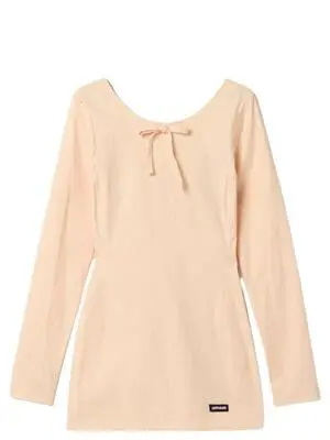 Miu Miu Stretch Poplin Mini-dress Opal