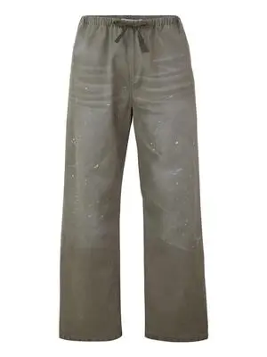 ACNE STUDIOS Splattereffect Drawstringwaist Wideleg Trousers