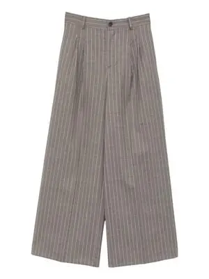 P.a.r.o.s.h Striped Tailored Trousers - Gray