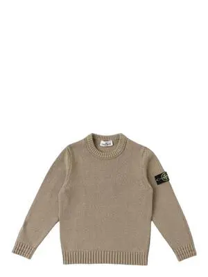 Stone Island Cotton Blend Knit Sweater - Brown