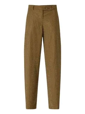 PINKO Rhinestone-embellished Tailored Trousers