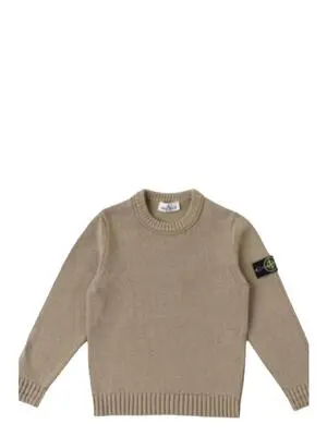 Stone Island Cotton Blend Knit Sweater - Gray