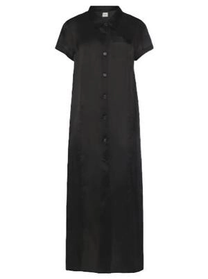 Khaite Classic Lapel Shortsleeve Dress - Black