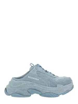 Balenciaga Solid Color Sneakers - Blue