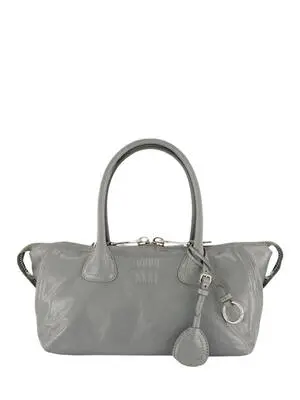 Miu Miu Zippered Shoulder Bag - Gray